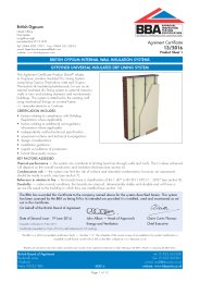 British Gypsum. British Gypsum internal wall insulation systems ...