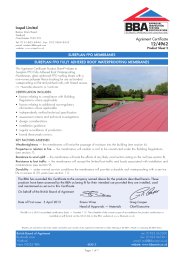 Icopal Limited. Sureplan FPO membranes. Sureplan FPO fully adhered roof ...