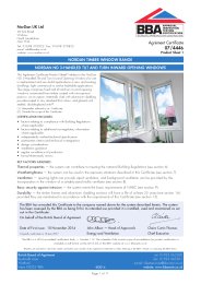 NorDan UK Ltd. NorDan timber window range. NorDan ND 3-handled tilt and ...