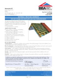 Masterplast KFT. Mastermax 3 breathable membranes. For use in warm non ...
