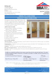 CA Goss Ltd T/A Direct Window Co. Eurocell PVC-U door systems ...