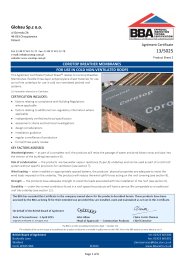 Globau Sp.z.o.o. Corotop breather membranes. For use in cold non ...