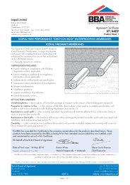 Icopal Limited. Icopal high performance torch-on roof waterproofing ...