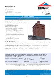 Stormking Plastics Ltd. Stormking chimneys. SmartStack brick-slip ...