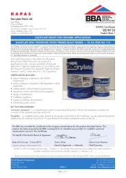 Dacrylate Paints Ltd. Dacrylate paints for highway applications ...