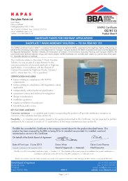 Dacrylate Paints Ltd. Dacrylate paints for highway applications ...