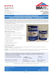 Dacrylate Paints Ltd. Dacrylate paints for highway applications ...