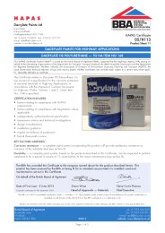 Dacrylate Paints Ltd. Dacrylate paints for highway applications ...