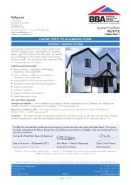 FloPlast Ltd. FloPlast white PVC-UE cladding system. FloPlast cladding ...