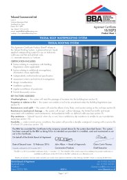Tekseal Commercial Ltd. Tekseal roof waterproofing system. Tekseal ...