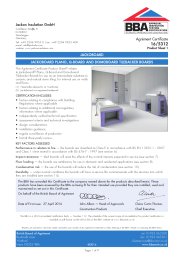 Jackon Insulation GmbH. Jackoboard. Jackoboard plano, Q-board and ...