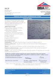 Axter Ltd. Starcoat liquid applied waterproofing systems. Starcoat PMMA ...