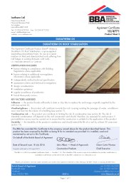 Isothane Ltd. Duratherm OS. Duratherm OS roof stabilisation. Product ...
