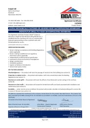 Icopal Ltd. Icopal mechanically fastened or adhered roof waterproofing ...