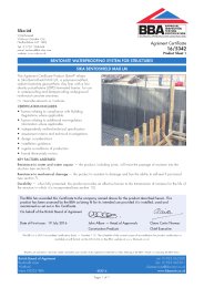 Sika Ltd. Bentonite waterproofing system for structures. Sika ...