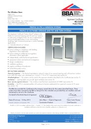 The Window Store. Profile 22 PVC-U window systems. Profile 22 outward ...