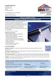Eurocell Profiles Ltd. Deeplas cladding systems. Deeplas co-extruded ...