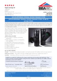 Naylor Drainage Ltd. Naylor Metrodrain twinwall highway drainage system ...