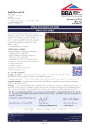 Apollo Chemicals Ltd. Apollo resin bound surfacing. Apollo Light Stable ...