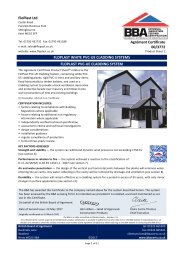 FloPlast Ltd. FloPlast white PVC-UE cladding system. FloPlast PVC-UE ...