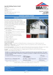 Specialist Building Products Limited. Concord cladding systems. Concord ...