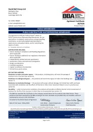 David Ball Group Ltd. Pudlo membranes. Pudlo substructure waterproofing ...