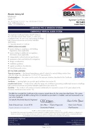 Munster Joinery Ltd. Cairnsville PVC-u window system. Cairnsville ...