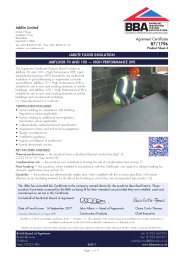 Jablite Limited. Jablite floor insulation. Jabfloor 70 and 100 - high ...