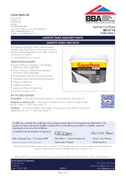 Crown Paints Ltd. Sandtex trade masonry paints. Sandtex trade high ...