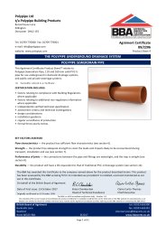 Polypipe Ltd t/a Polypipe Building Products. Polypipe underground ...