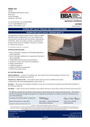 Klober Ltd. Klober GRP valley trough and flashings range. Klober GRP ...