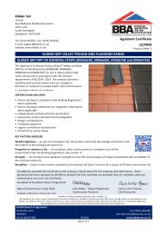 Klober Ltd. Klober GRP valley trough and flashings range. Klober GRP ...