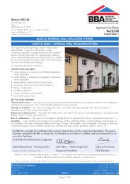 Alsecco (UK) Ltd. Alsecco external wall insulation systems. Alsecco Basic 1 external wall ...