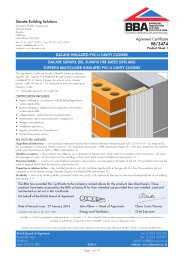 Dacatie Building Solutions. Dacatie insulated PVC-U cavity closers ...