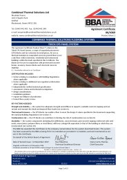 Combined Thermal Solutions Ltd. Combined Thermal Solution flooring systems. Tdeck EPS panel ...