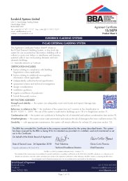 Eurobrick Systems Ltd. Eurobrick cladding systems. P-Clad external ...