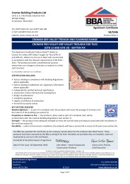 Cromar Building Products Ltd. Cromar GRP valley trough and flashings ...