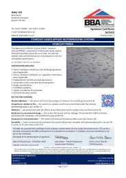 Axter Ltd. Starcoat liquid applied waterproofing systems. Starcoat PMMA ...