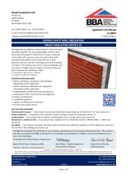 Knauf Insulation Ltd. Supafil cavity wall insulation. Knauf insulation ...