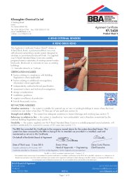 Kilwaughter Chemical Co Ltd. K Rend external renders. K Rend brick rend ...