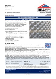 RIW Limited. RIW structural drainage systems. RIW cavity drain R7 ...