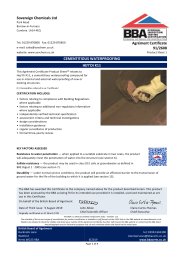 Sovereign Chemical Ltd. Cementitious waterproofing. Hey'di K11. Product ...