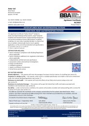 Axter Ltd. Axter bitumen roof waterproofing systems. Axter Excel roof waterproofing system ...