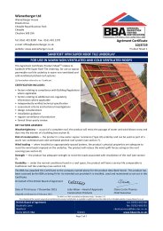 Wienerberger Ltd. Sandtoft VPM super roof tile underlay. For use in warm non-ventilated and cold ...