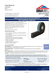 Tremco Illbruck Ltd. Tremco Illbruck window and door products. TP450 ...