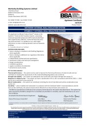 Wetherby Building Systems Limited. Wetherby external wall insulation ...