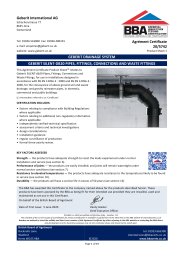 Geberit International AG. Geberit drainage systems. Geberit silent-DB20 ...