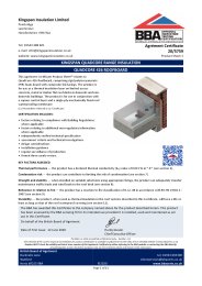 Kingspan Insulation Ltd. Kingspan Quadcore range insulation. Quadcore ...