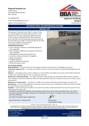 Polyroof Products Ltd. Polyroof roof waterproofing systems. Protec lite ...