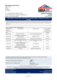 ABC Polymer Industries LLC. ABC Fibres for concrete. Supplement to ABC ...